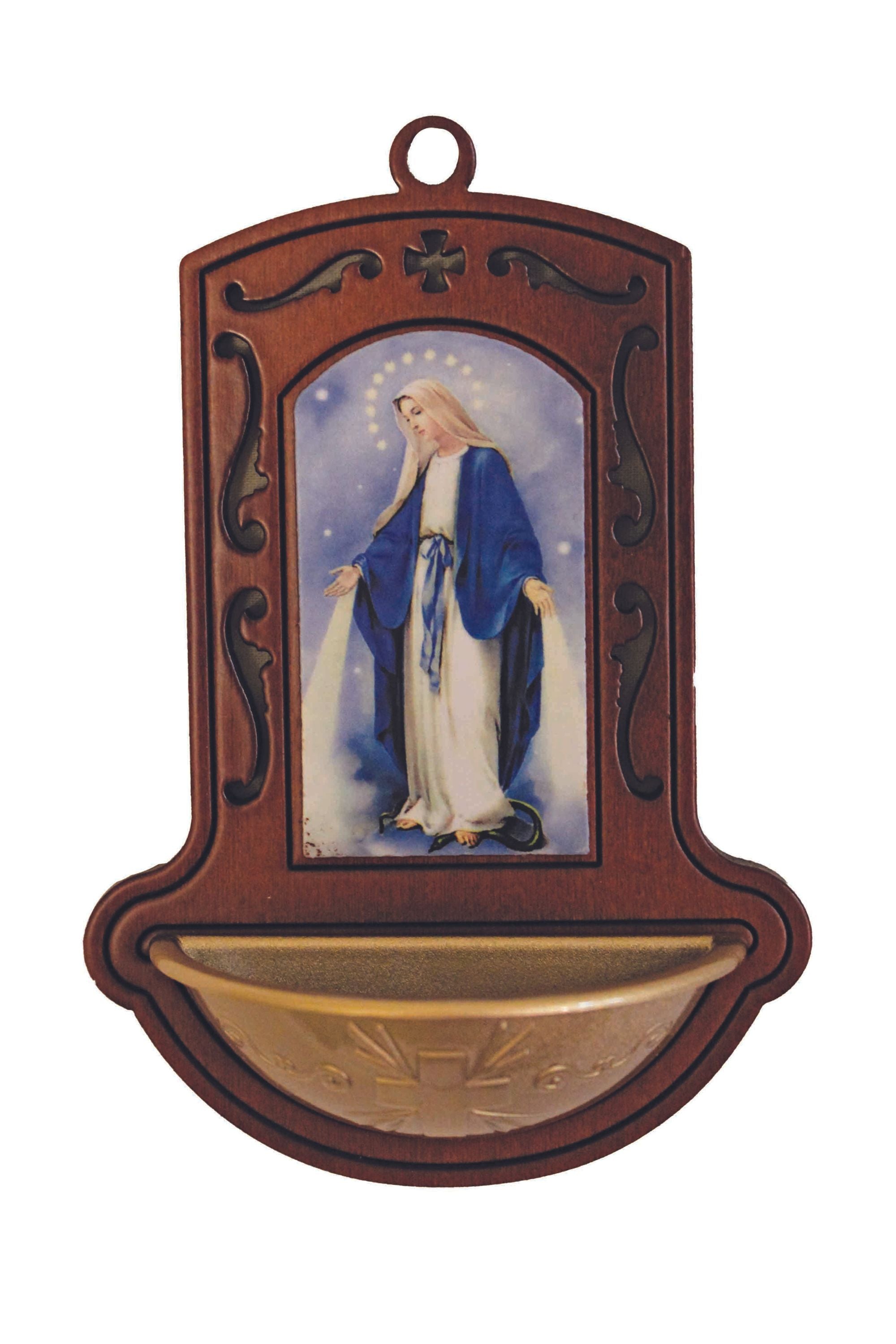 345-LOG Lady of Grace Font 5" – Goldscheider of Vienna