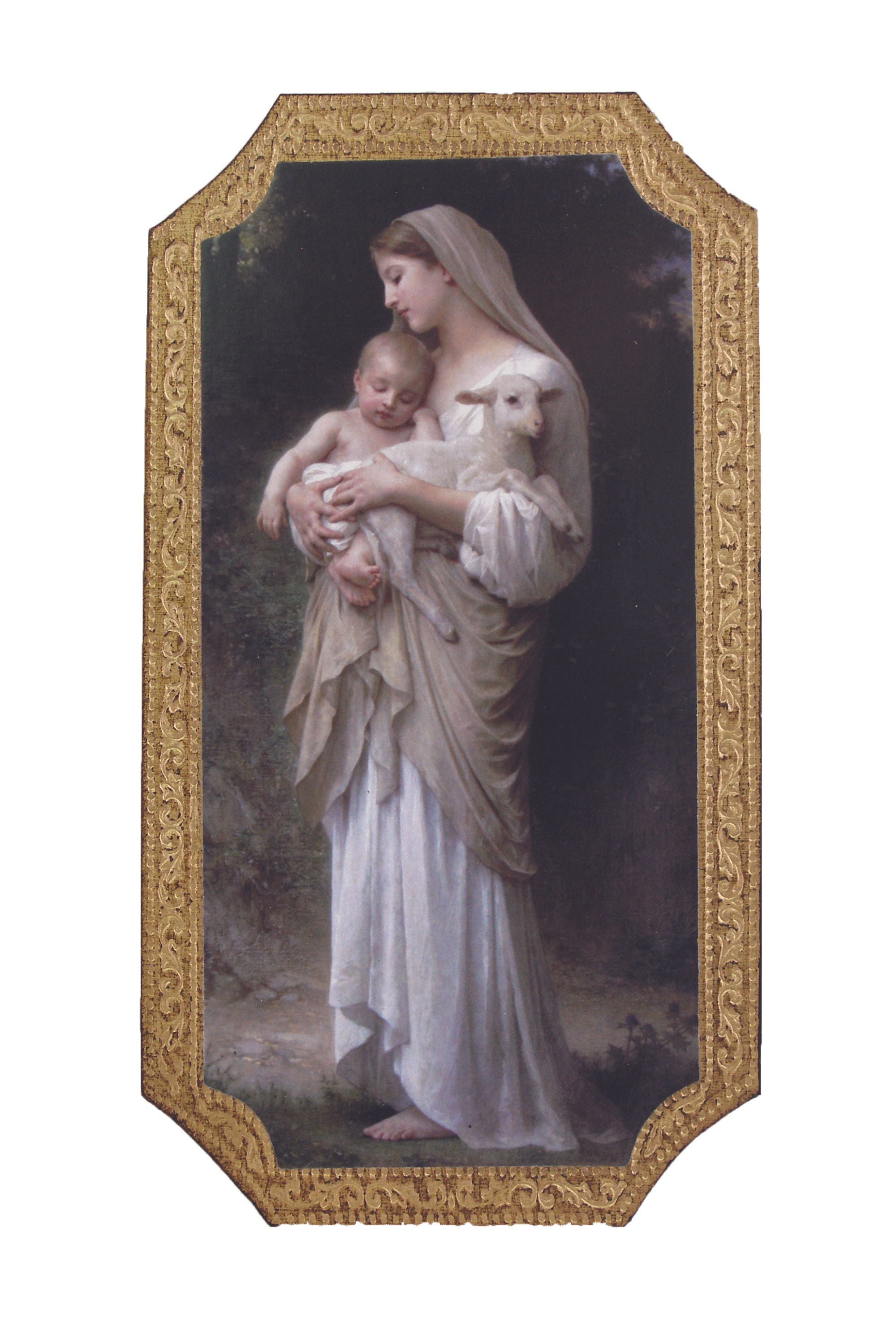 L-271-B1 L'Innocence Florentine Plaque 5x9" – Goldscheider of Vienna