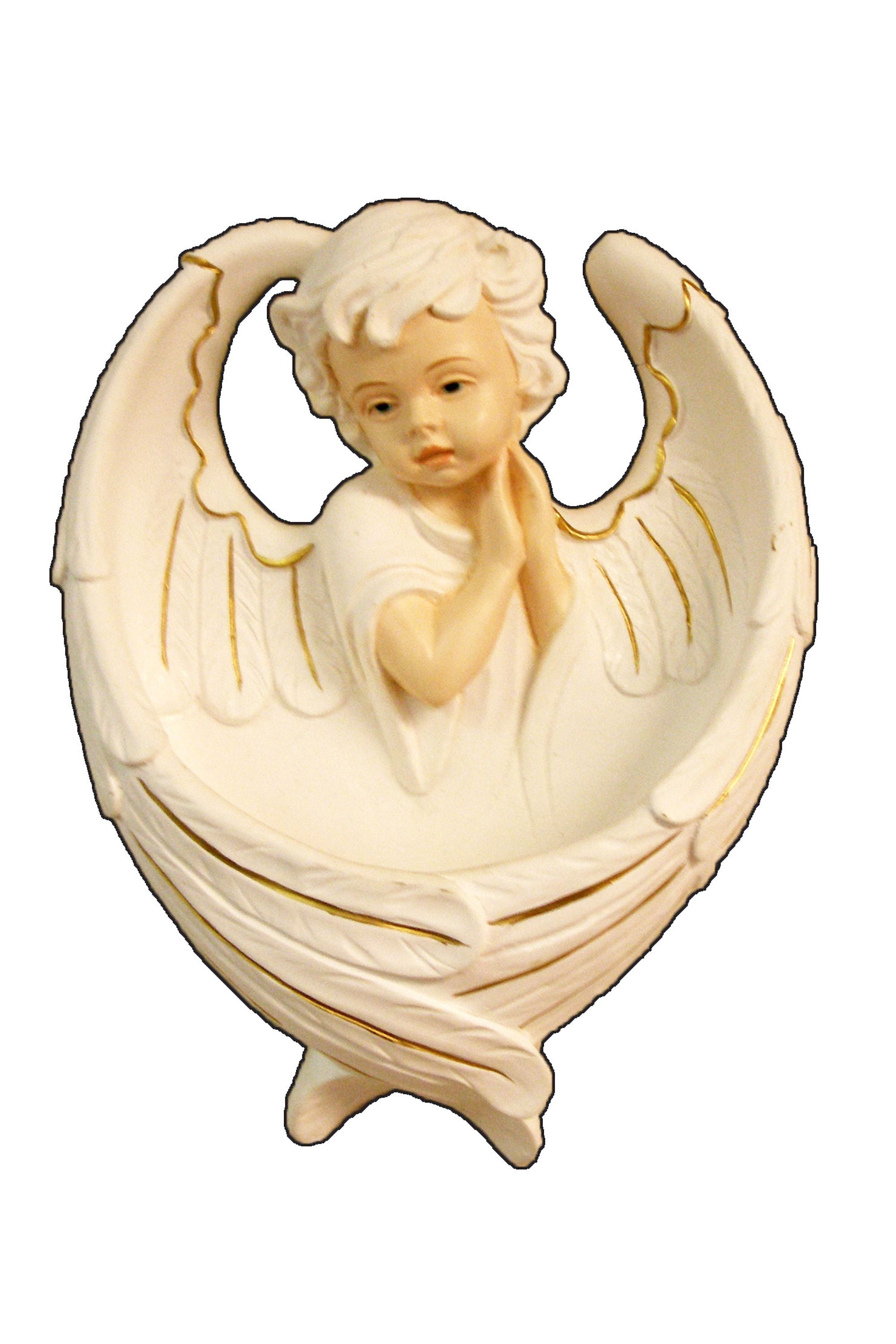 MA-401-MC Angel Font in White with Painted Features 6.5" – Goldscheider ...