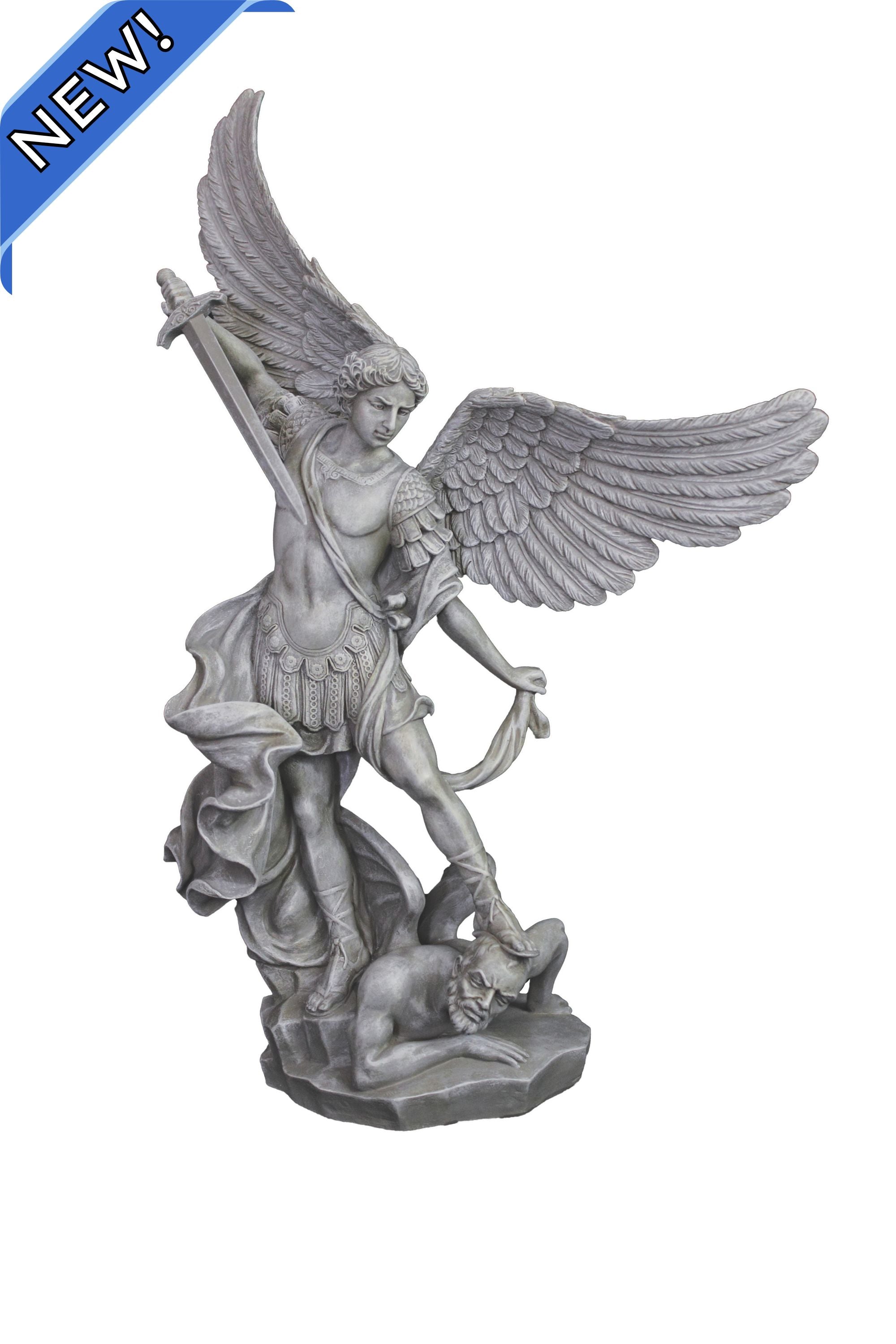 SR-71543-ST St. Michael in Stone Finish 14.5" – Goldscheider of Vienna