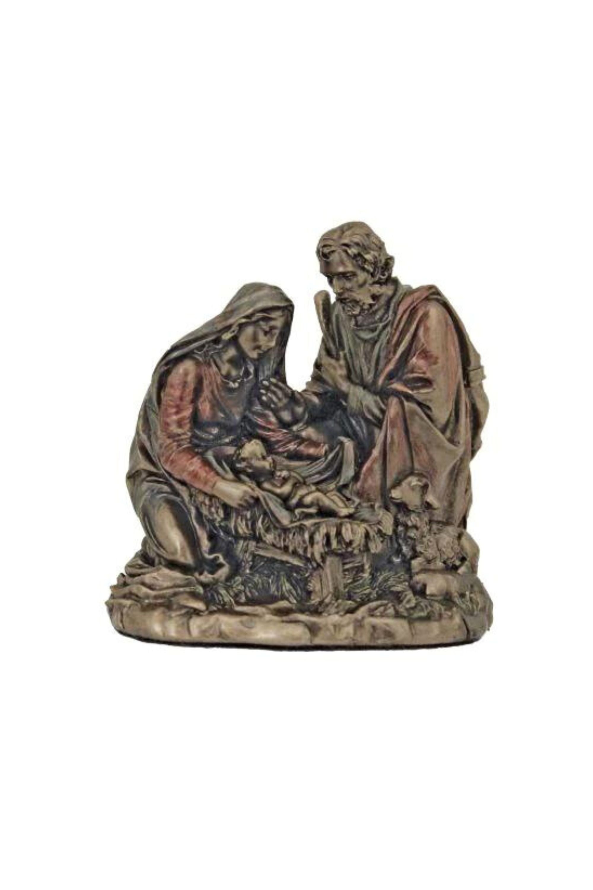 SR-77851 One Piece Nativity in Cold Cast Bronze 2.3x2.5x2 ...