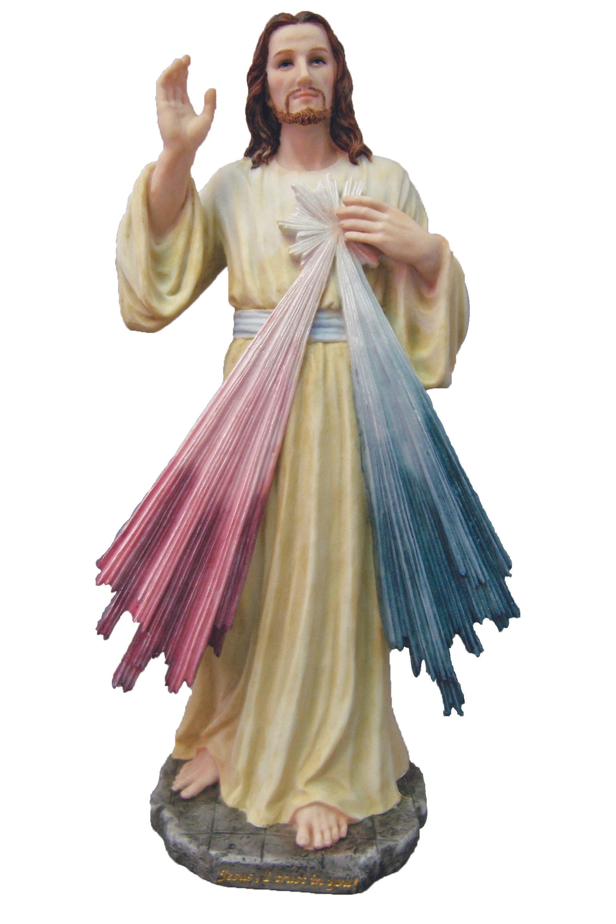 SR-75020-C Divine Mercy in Color 12" – Goldscheider of Vienna