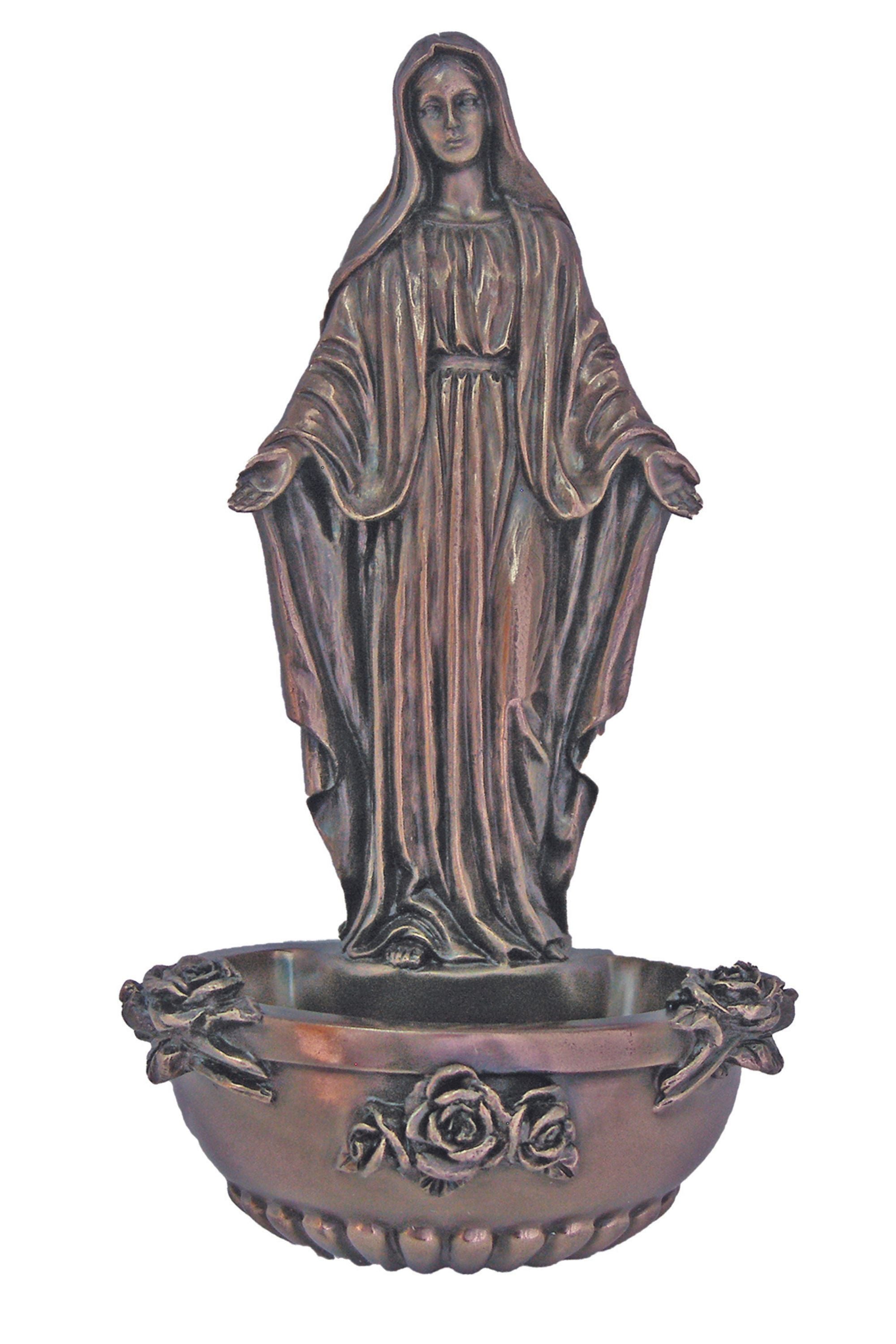 SR-75377 Standing/Hanging Lady of Grace Font in Cold Cast Bronze 7.5 ...