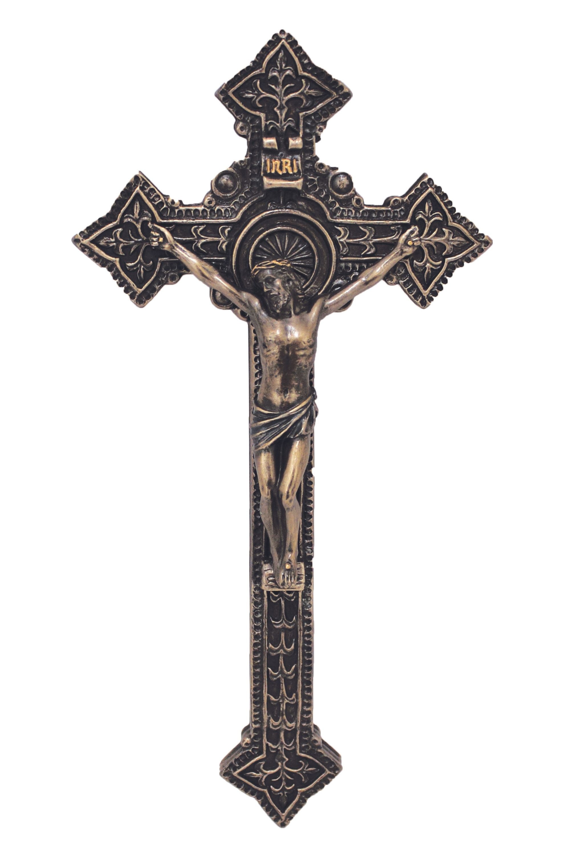 SR-75417 Crucifix in Cold Cast Bronze 9" – Goldscheider of Vienna