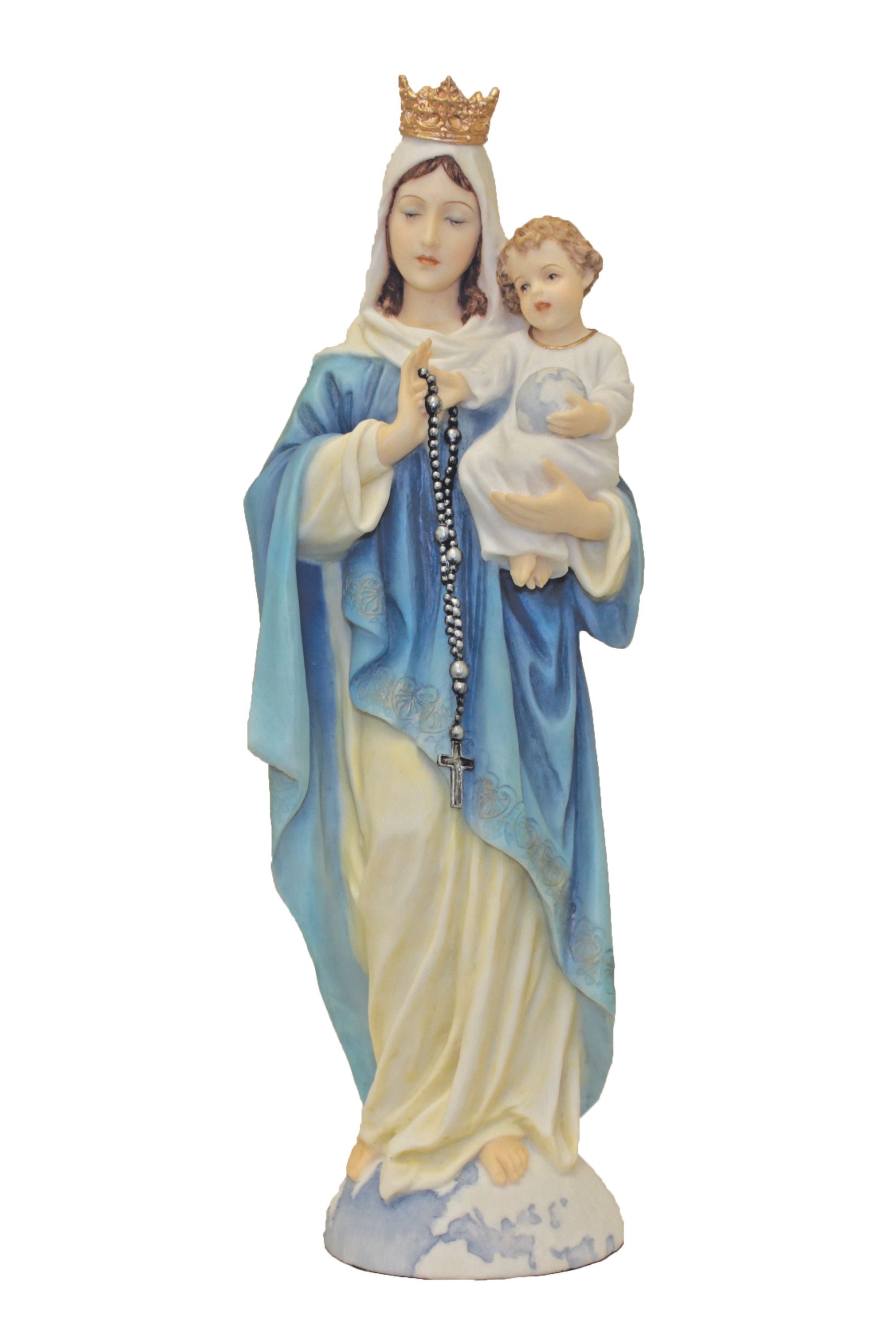 SR-75871-C Our Lady of the Rosary in Color 10" – Goldscheider of Vienna