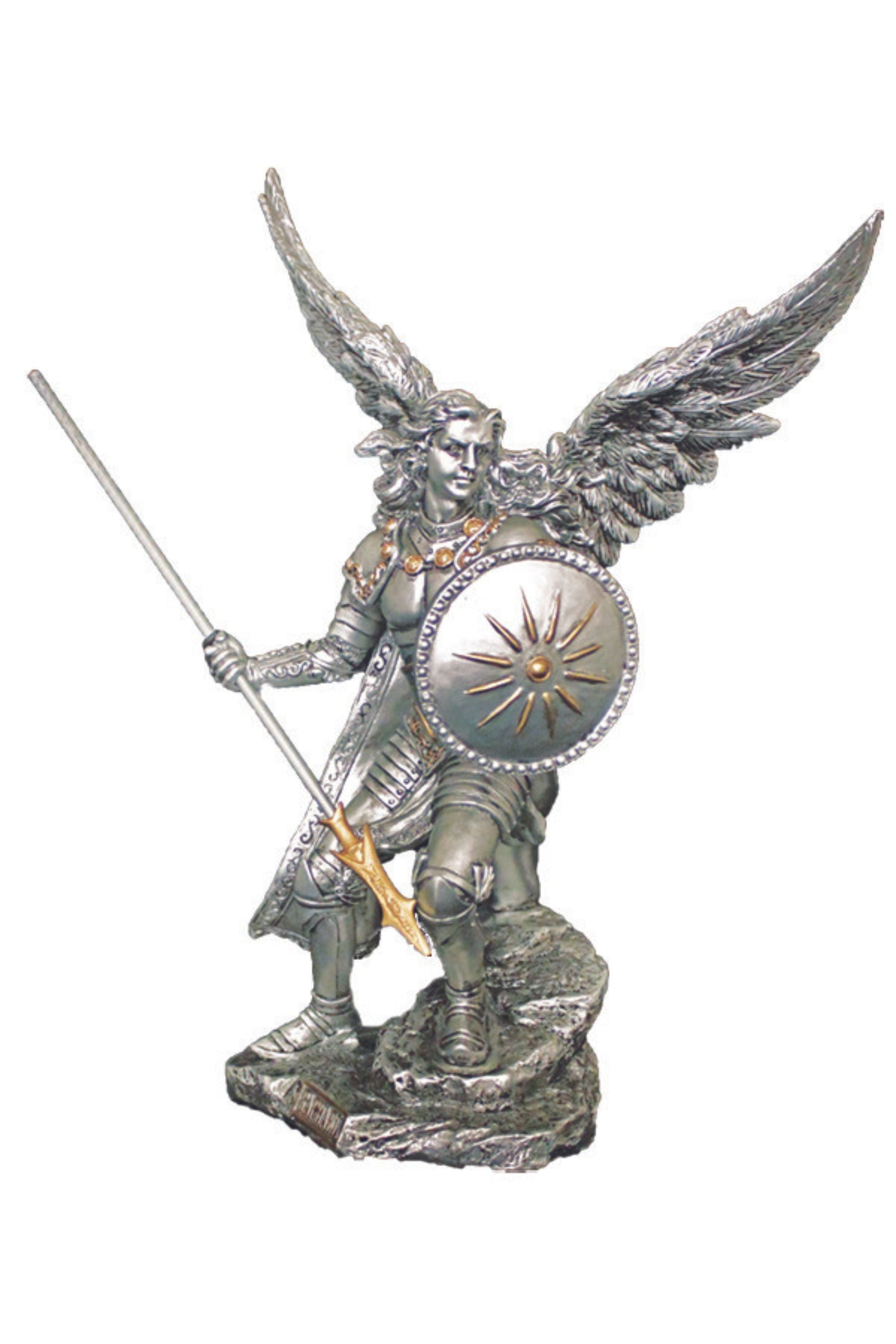 SR-76306-PE Archangel Raphael in Pewter Style 9" – Goldscheider of Vienna
